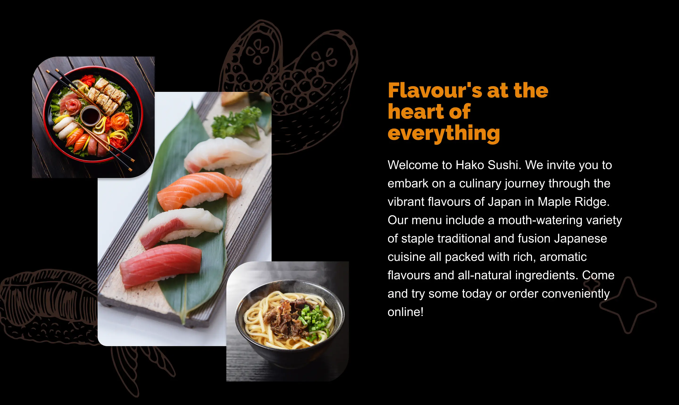 Hako Sushi | Japanese Sushi Restaurant in Maple Ridge | Order Online